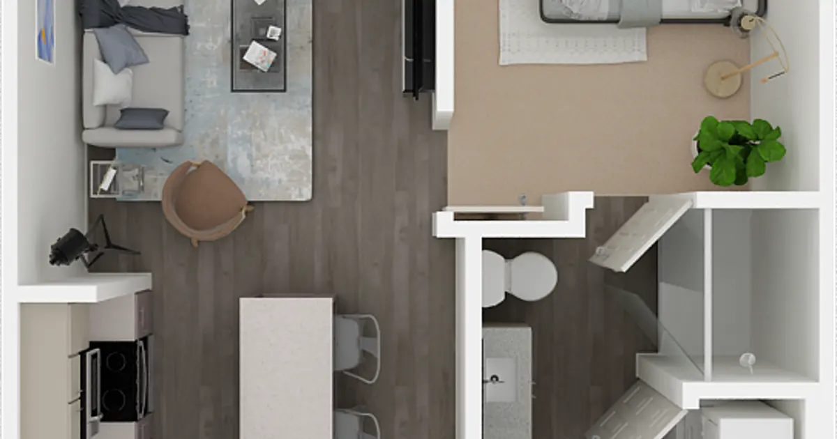 Unit 387 - 1 bedroom 1 bath A1 | Integra Peaks